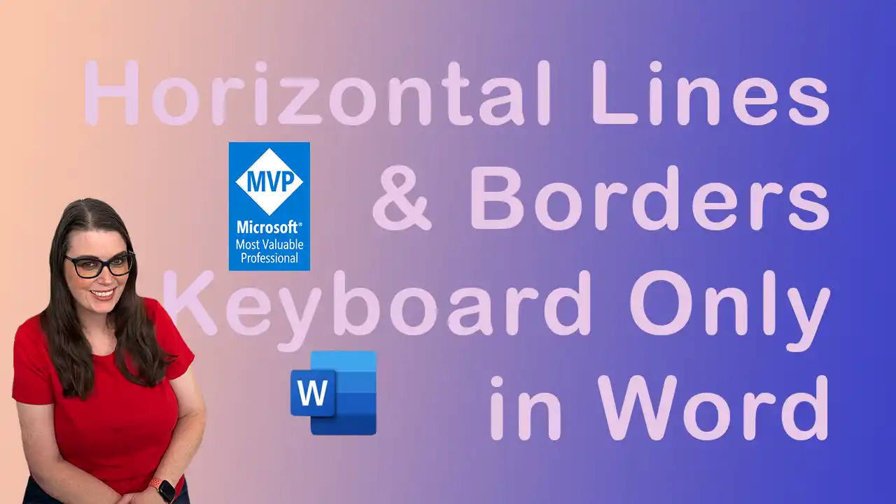 How to Use Keyboard Shortcuts for Lines and Borders in Word