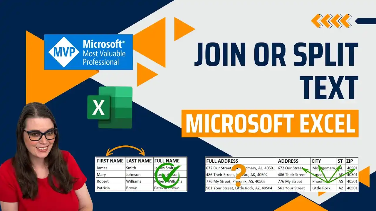 How to Join or Split Data in Microsoft Excel